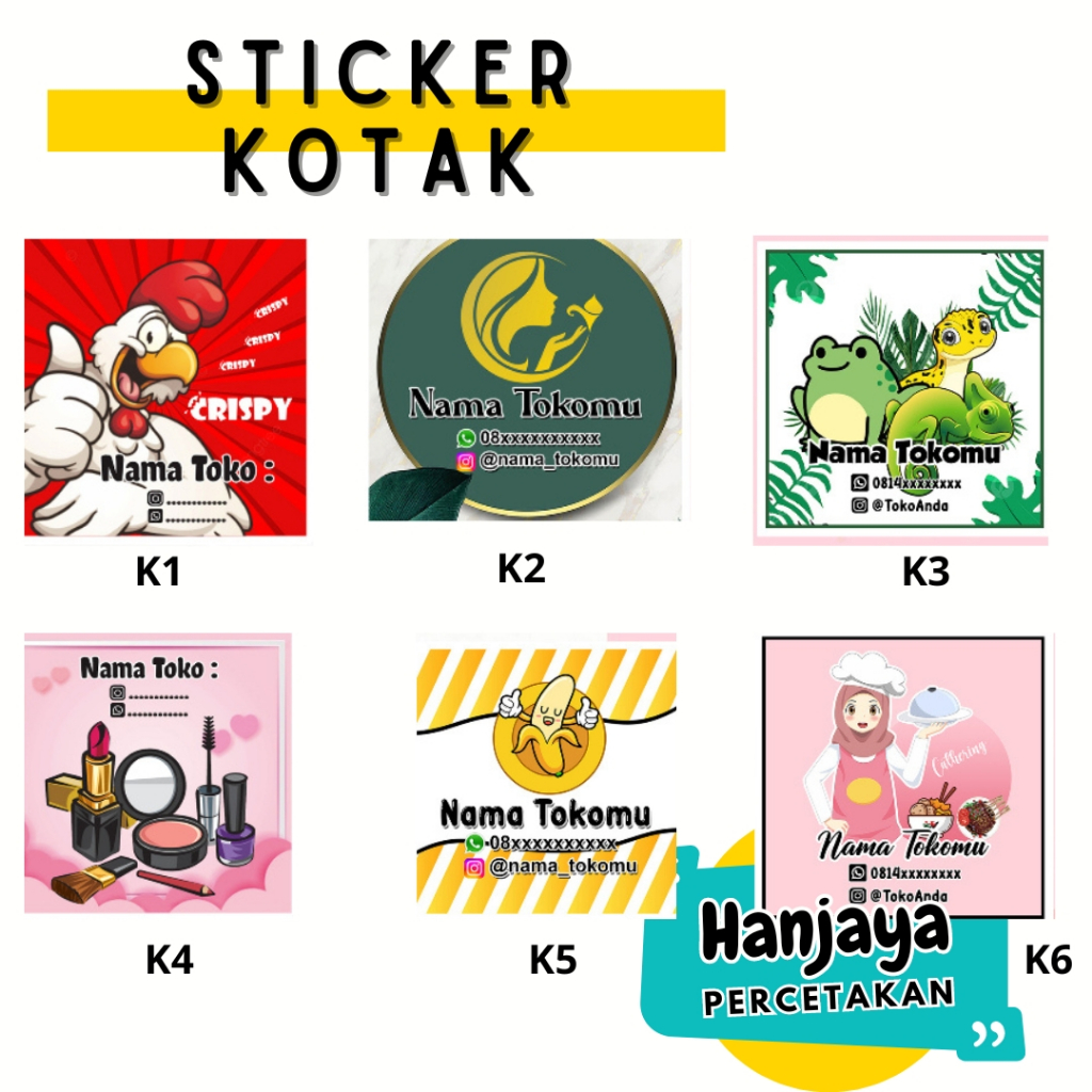 Jual HANJAYA PERCETAKAN - STICKER LABEL MAKANAN/TOPLES/KEMASAN | Shopee ...