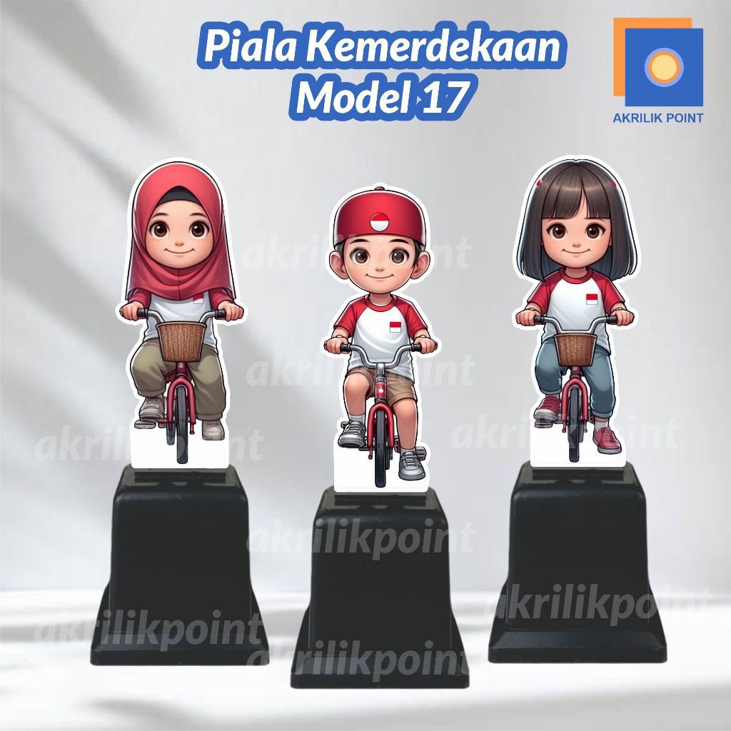 Jual PIALA KEMERDEKAAN LOMBA SEPEDA Model 17 | Tropi 17 Agustusan Murah ...