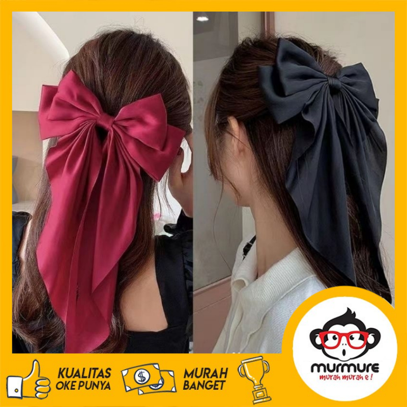 Jual MURMURE I JEPIT RAMBUT PITA BESAR ELEGAN PANJANG PITA RAMBUT ...