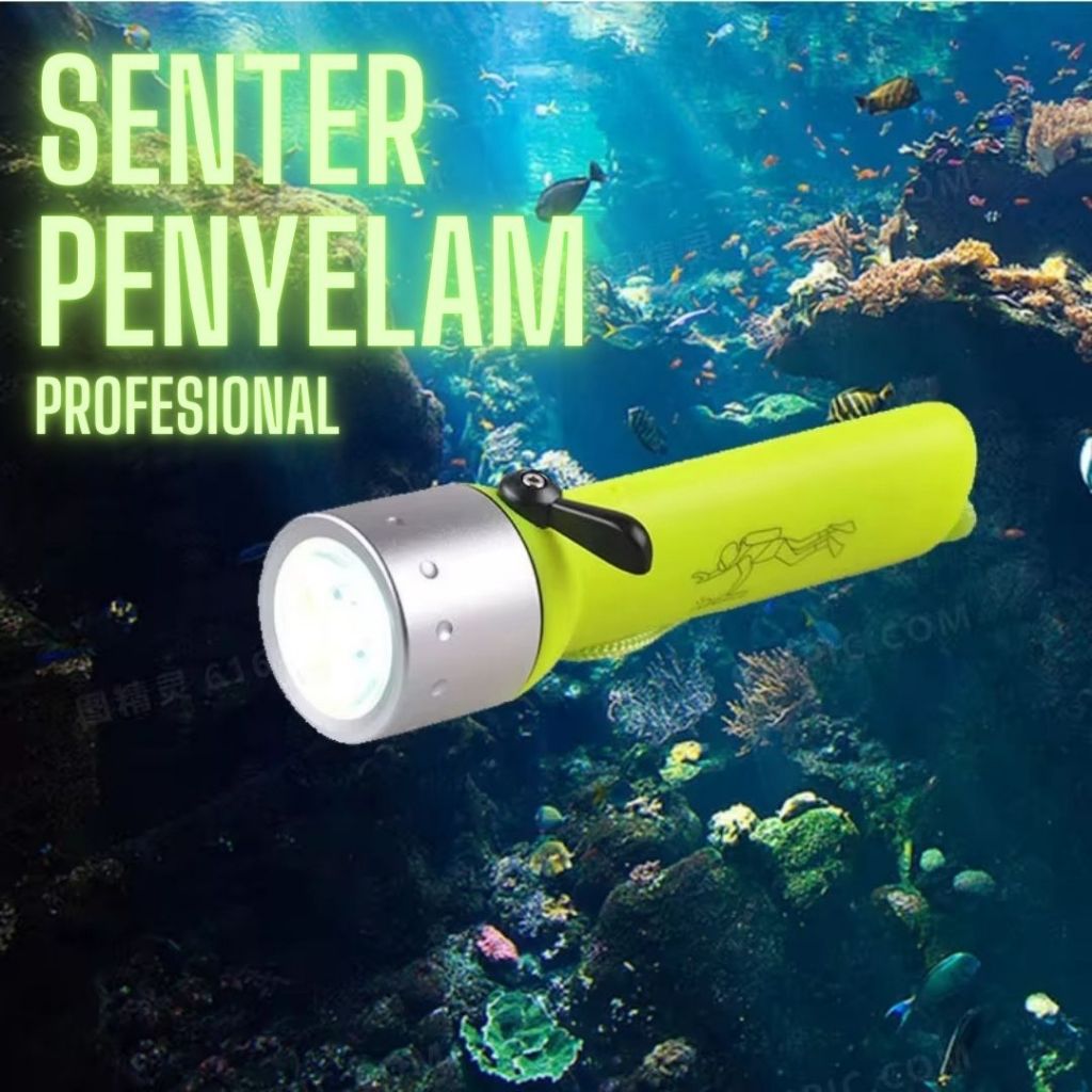 Jual Senter selam waterproof RL-103SB | Senter Diving Anti Air | Penyelam Profesional | Lampu ...