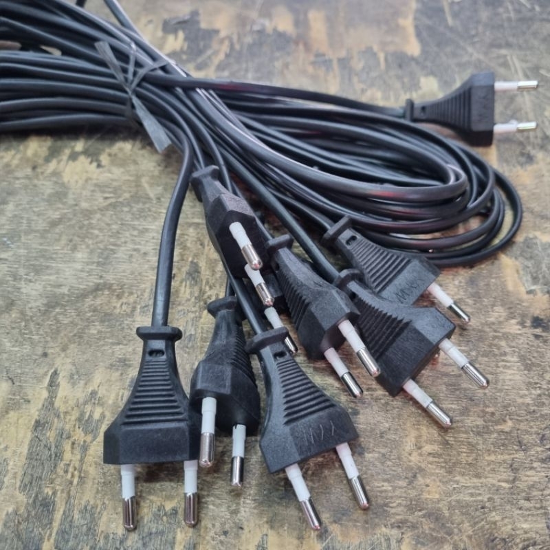 Jual Kabel AC Buntung 1.5m Hitam Murah SNI Cord Adaptor Listrik 220V ...