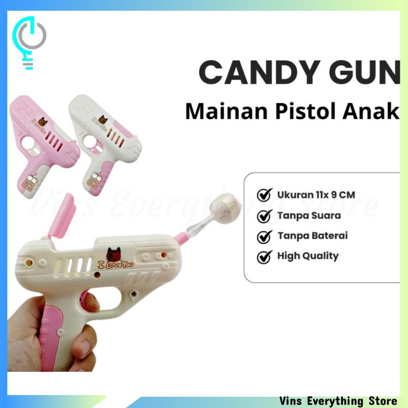 Jual [VES] Viral Mainan Pistol Permen Lollipop Candy Gun Tembakan ...