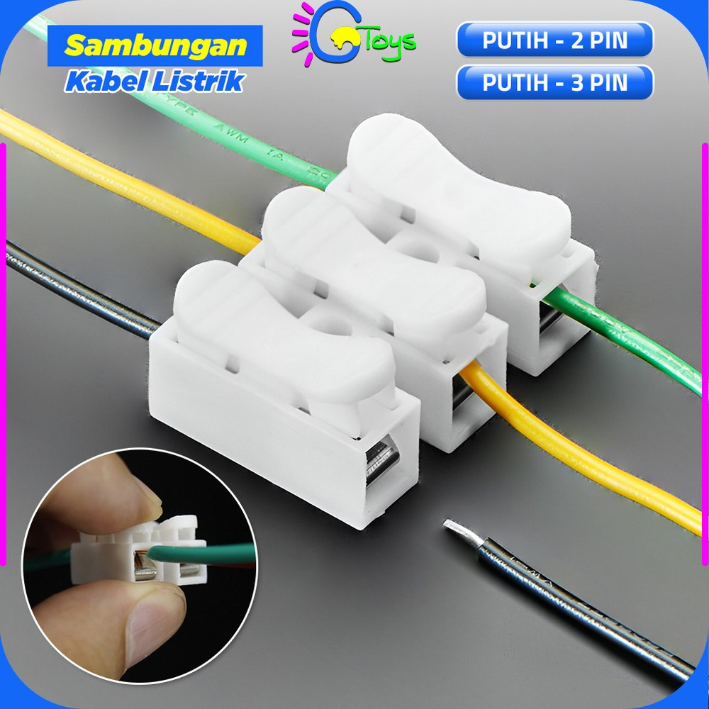 Jual CR-C1077 Konektor Kabel Listrik 2pin 3pin Quick Connect Terminal ...