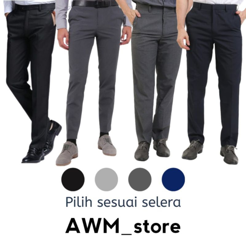 Jual Awm_store/..clana panjang formal slim fit .cocok untuk kerja kantor pabrik guru pns dan ...