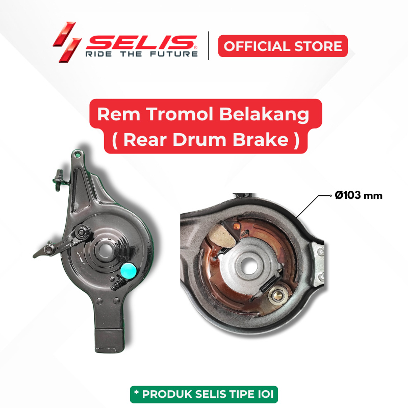 Jual SELIS - Tromol Belakang Sepeda Motor Listrik Universal ( Rear Drum ...