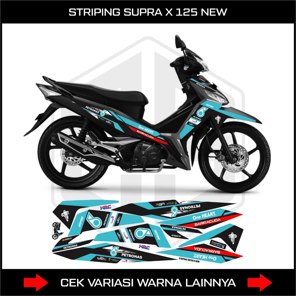 Jual STRIPING SUPRA X 125 FI NEW PETRONAS EDITION/ STICKER LIST BODY ...