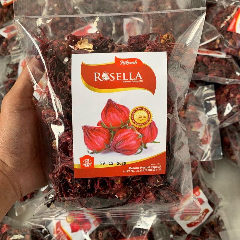 Jual bunga rosela teh rosela 100gr rosela kering teh | Shopee Indonesia