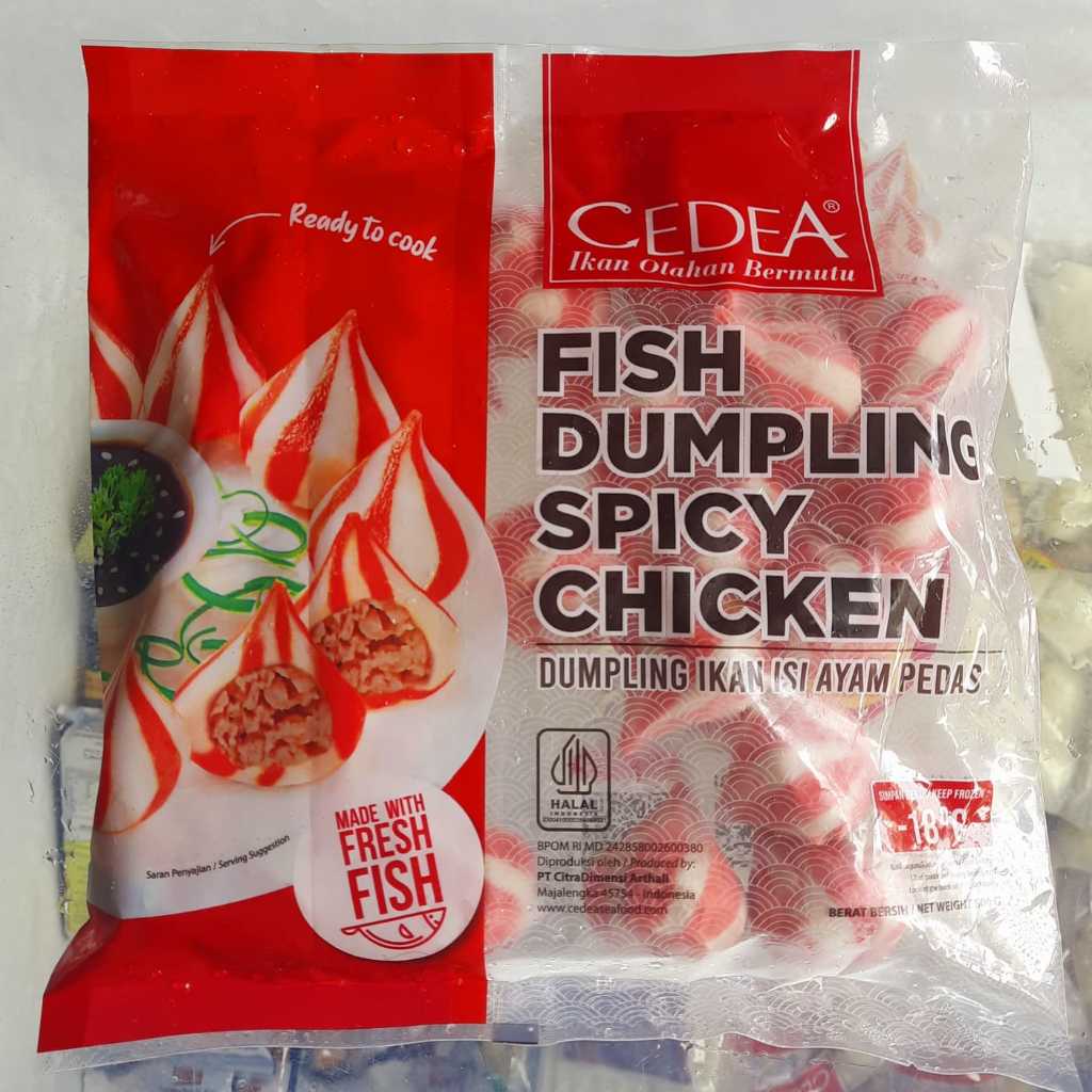 Jual Cedea Fish Dumpling Spicy Chicken 500gr / Dumpling ikan isi Ayam ...
