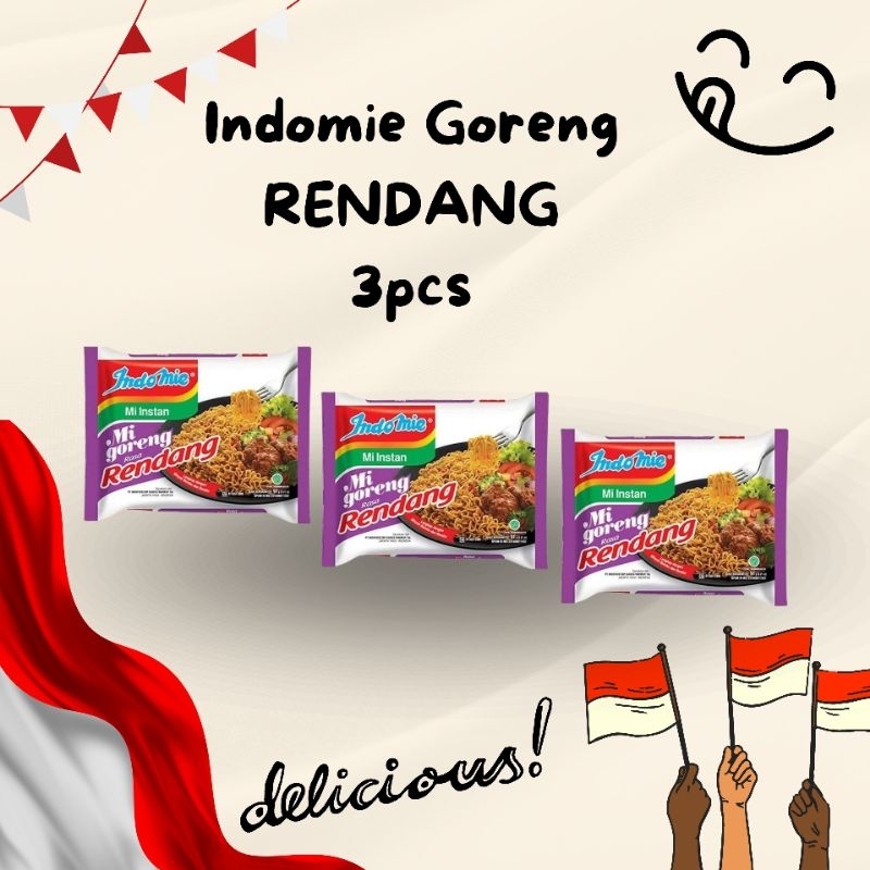 Jual Indomie Goreng Rasa Rendang Murah 3pcs | Shopee Indonesia