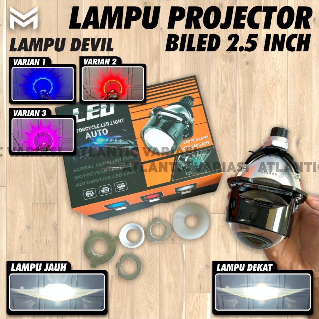 Jual LAMPU BILED PROJECTOR 2.5INCH MERK MOSCOW HARGA SATUAN / 1 PCS ...