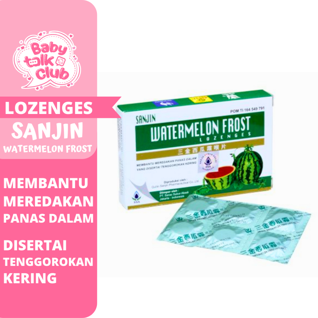 Jual Sanjin Watermelon Frost Lozenges Obat Sariawan Dan Radang ...