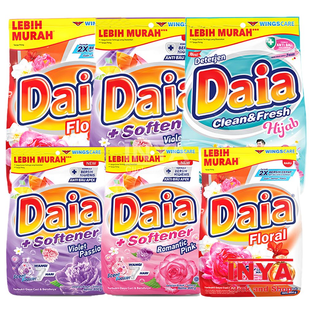 Jual Daia Deterjen Bubuk + Softener - Detergent Pakaian - Laundry | Shopee Indonesia