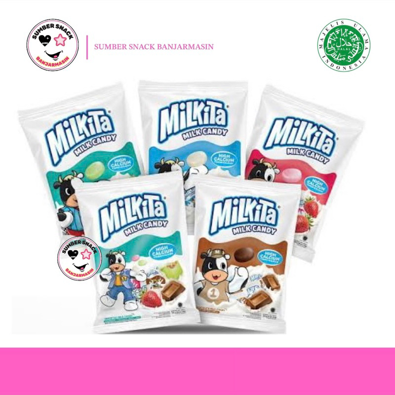 Jual Milkita Milk Candy (5 Varian Rasa) (Isi 30/Pack) (120g) | Shopee Indonesia