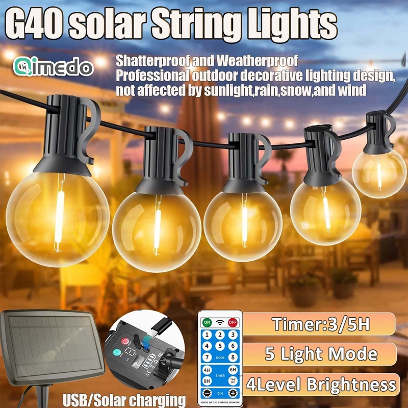 Jual 10 Meter 20 Bola Lampu LED Outdoor Fitting Lampu Tahan Air Kafe ...