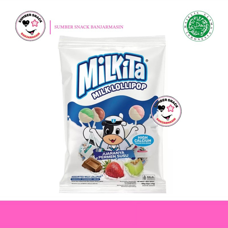 Jual Milkita Milk Lollipop (Isi 12/Pack) (108g) | Shopee Indonesia