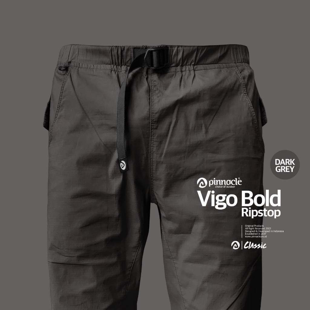 Jual Pinnacle Pro Official Vigo Bold Ripstop Classic Pant - Dark Grey ...