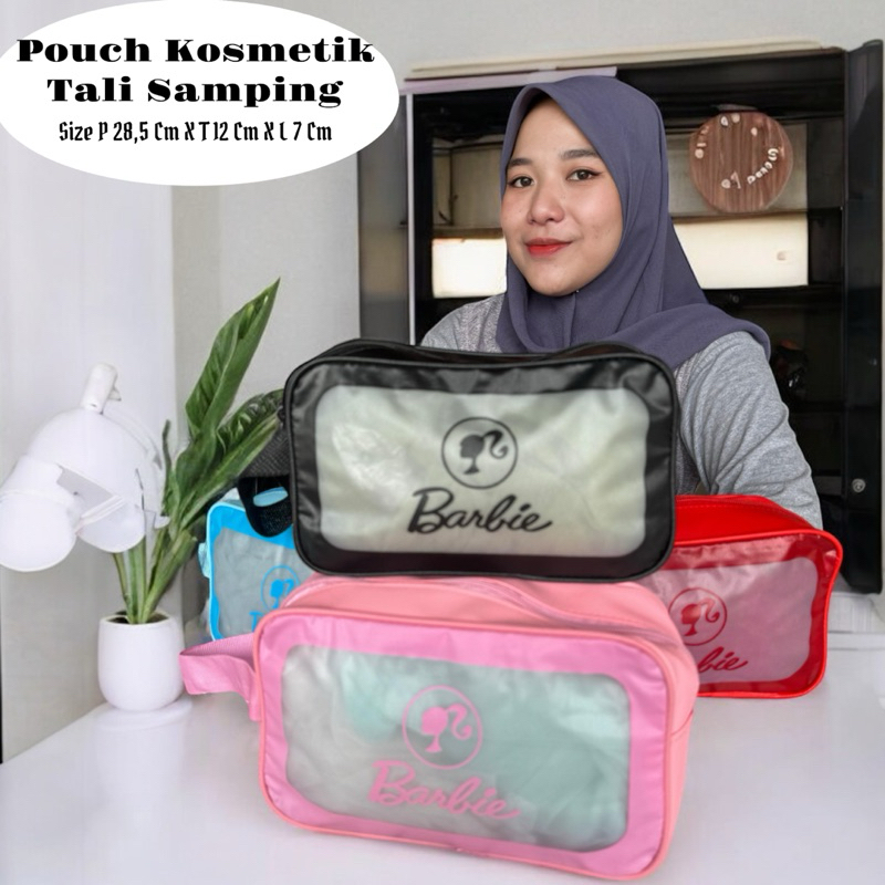 Jual POUCH TRANS KOSMETIK TALI SAMPING | Shopee Indonesia