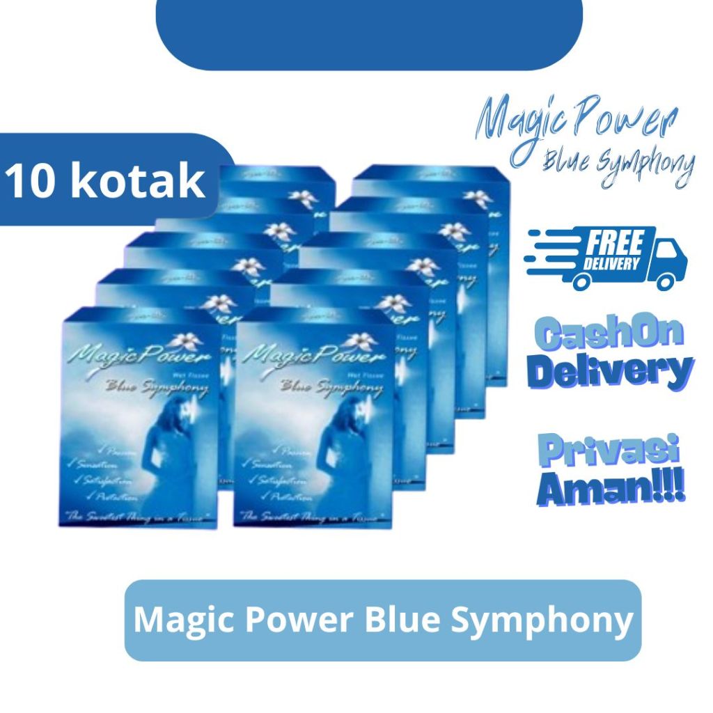 Jual TISSUE MAGIC POWER BLUE SYMPHONY 1 SLOP ISI 10 KOTAK | Shopee ...