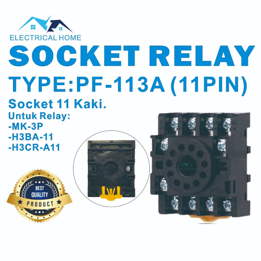 Jual SOCKET RELAY MK3P PF113A 11PIN | Shopee Indonesia