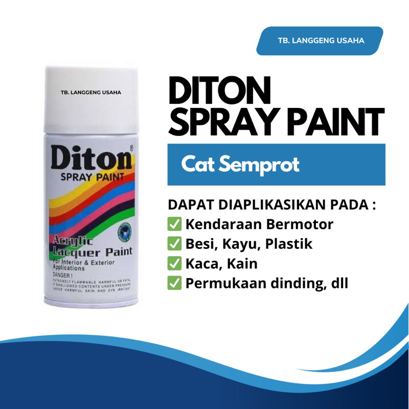 Jual DITON SPRAY PAINT FLUORESCENT COLORS Cat Semprot Kendaraan Motor ...