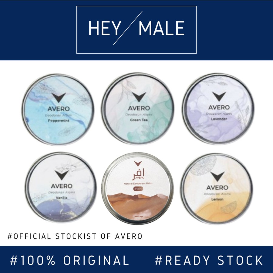 Jual AVERO Natural Deodorant Balm | Shopee Indonesia