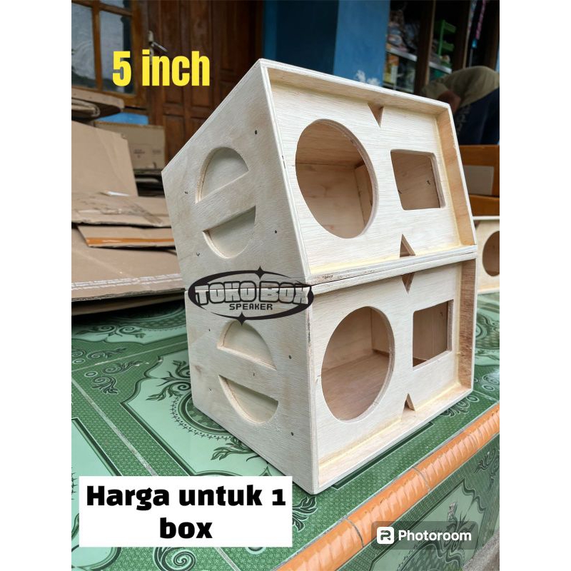 Jual Box speaker 5 inch line array single plus tweeter kotak | Shopee ...