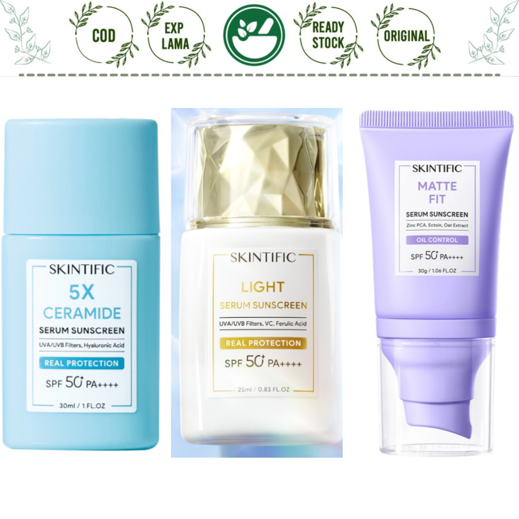 Jual SKINTIFIC 5X MATTE FIT LIGHT CERAMIDE SERUM SUNSCREEN 5ML 25ML ...