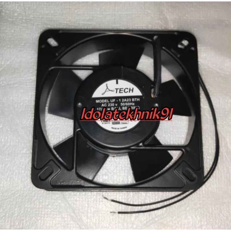 Jual kipas panel atau kipas mesin merek ATECH ukuran 13,5cm x 13,5cm x ...