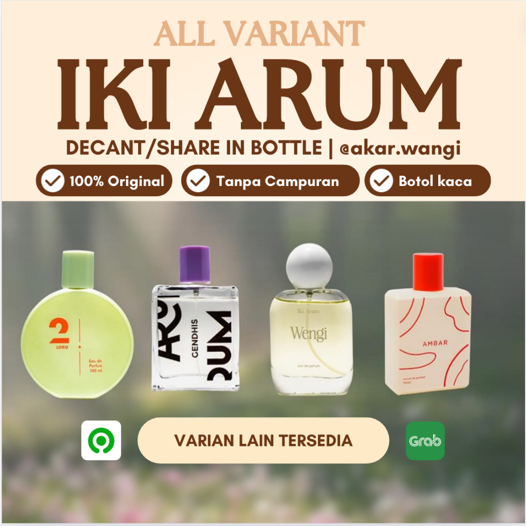 Jual (decant share) IKI ARUM - Ambar (NEW) Loro Gendhis Wengi tester ...