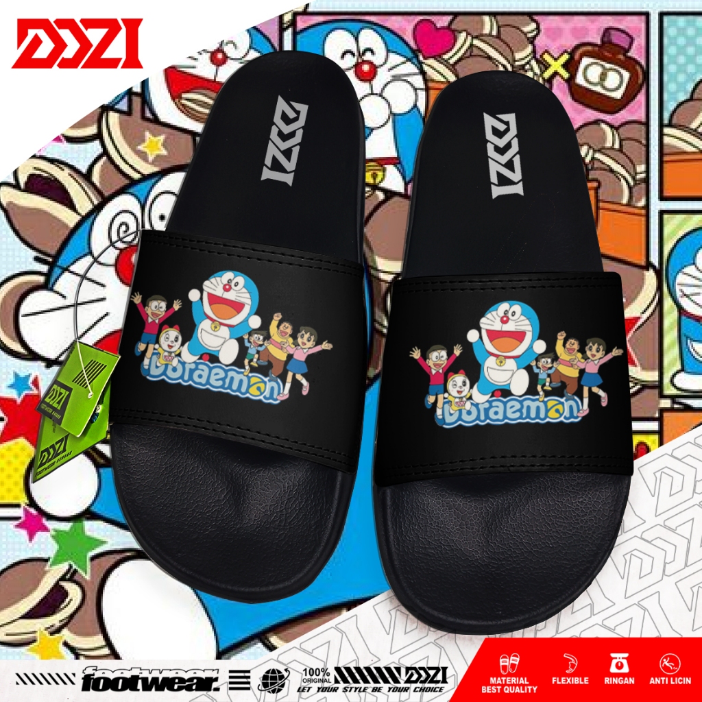 Jual Sandal Selop anak DORAEMON Kertun keren / sendal slip on virall ...