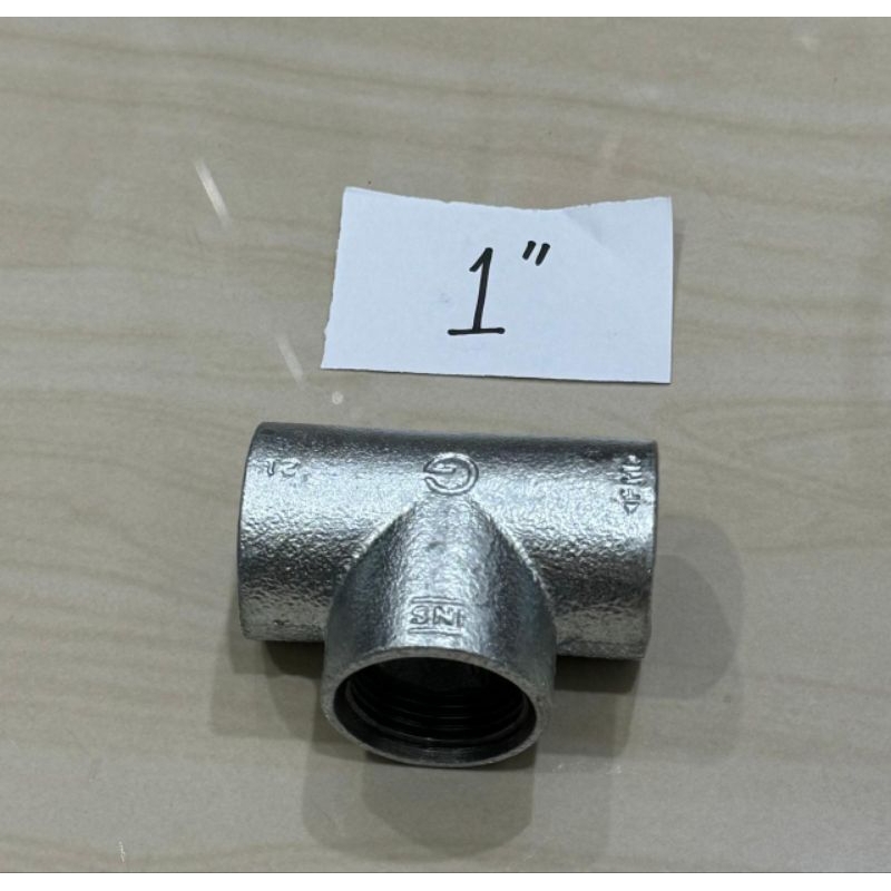 Jual Tee besi galvanis 1 inchi / T galvanis sambungan pipa besi ...