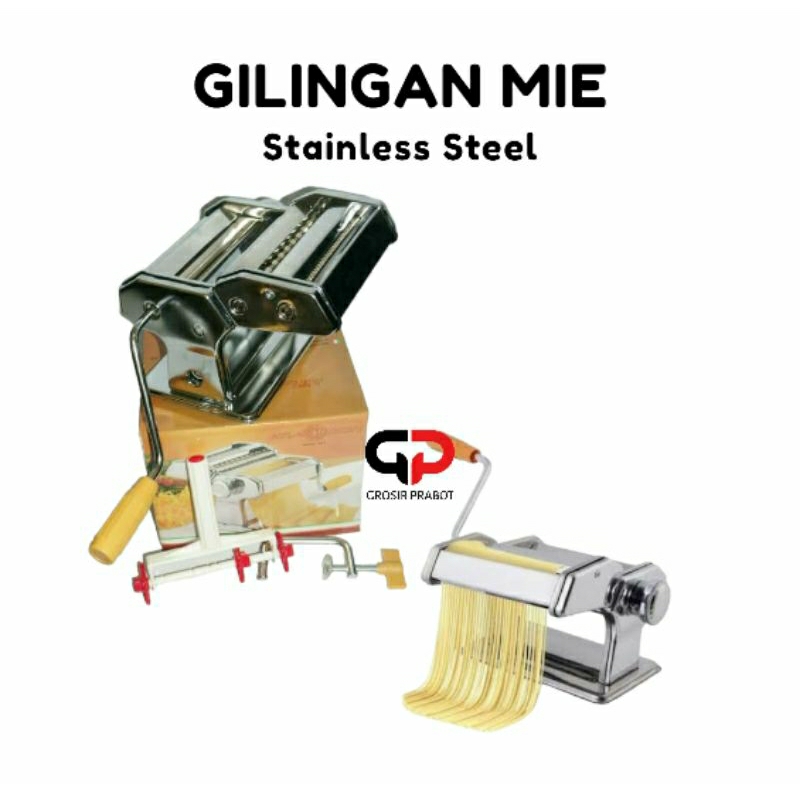 Jual Gilingan Mie Pasta Maker Gilingan Mie Atlas Stainless Steel Alat ...