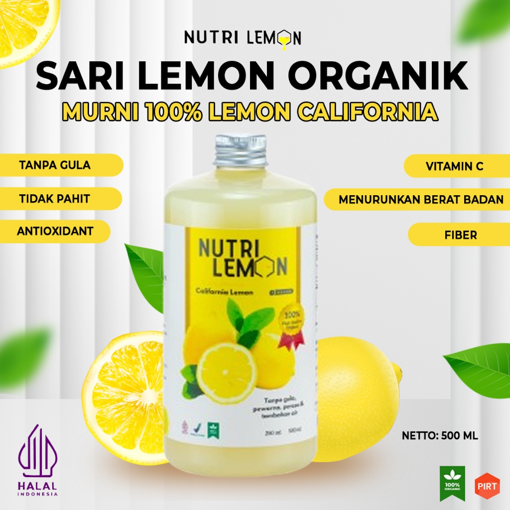 Jual NutriLemon - Sari Lemon Asli California 500ml | Shopee Indonesia