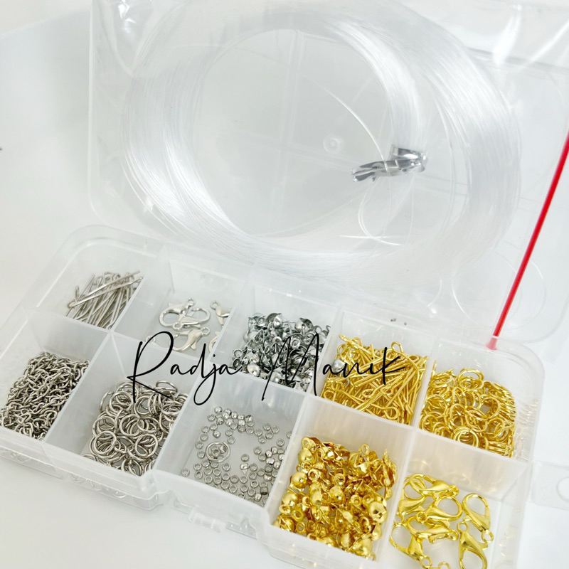 Jual Paket Perlengkapan DIY Meronce Set Box kodokan kokot udang Set Box ...