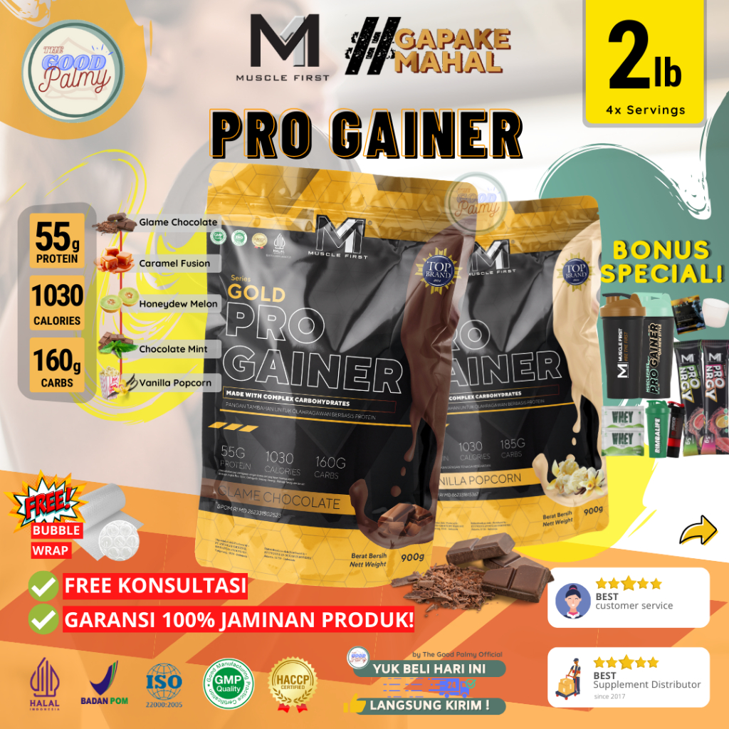 Jual Muscle First Pro Gainer 2 Lbs 2lbs M1 Susu Mass Gainer Penambah ...