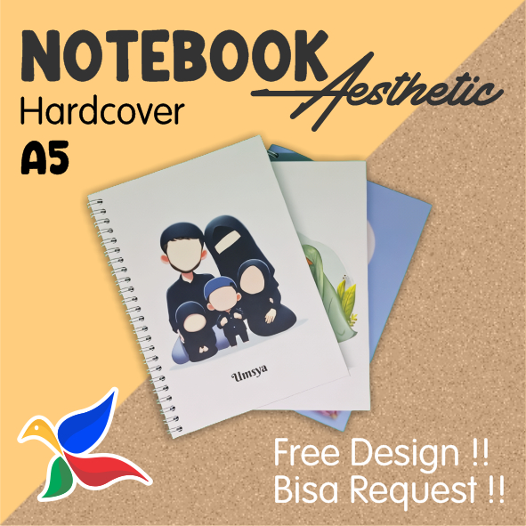 Jual Notebook Custom A5 Hardcover Doff Elegan ( Isi 60 Lembar HVS ...