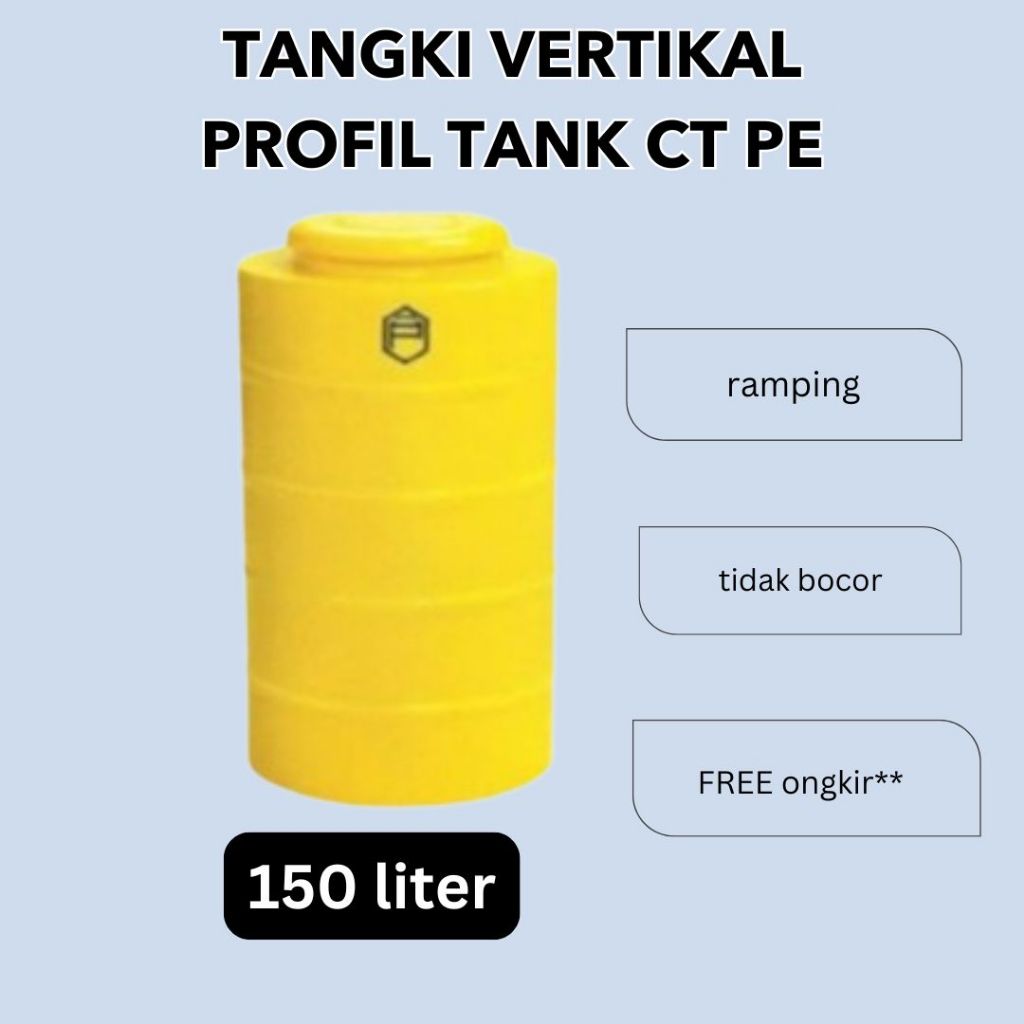 Jual Tandon tangki toren bak drum wadah air profil tank CT PE plastik ...
