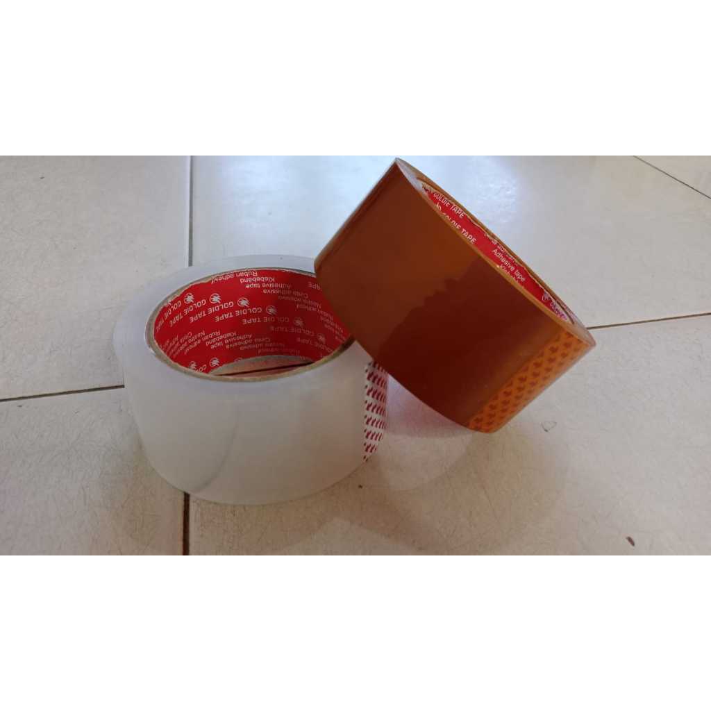Jual Lakban Bening / Lakban Coklat 100 Yard - Satuan | Shopee Indonesia
