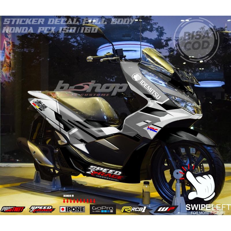Jual stiker decal fullbody Honda PCX 150/160 variasi idemitsu terbaru ...