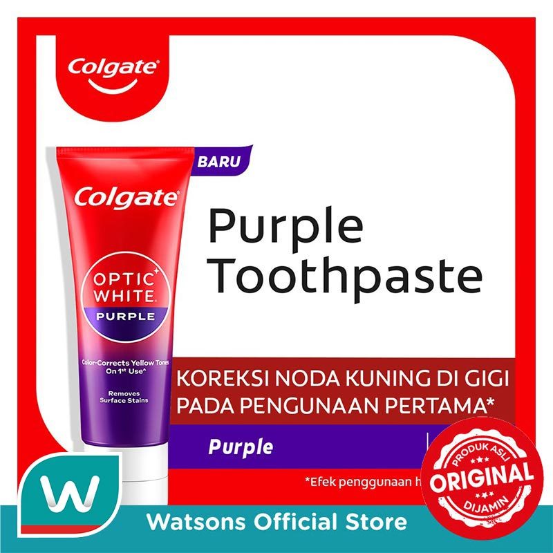 Jual Colgate Toothpaste Optic White Purple 100g | Shopee Indonesia