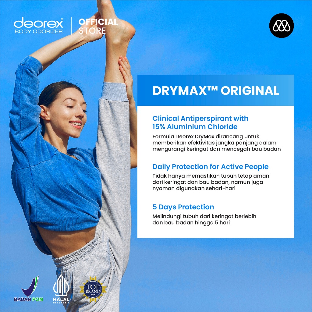 Jual Deorex DryMax Orginal/Gentle/Extra/Clinical Anti Perspirant ...