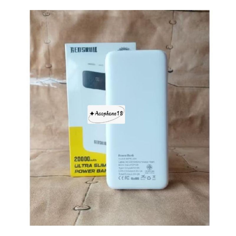 Jual Vivan/Robot/REDSKULL RSPB-A20 Power Bank 20000mAh Ultra Slim ...