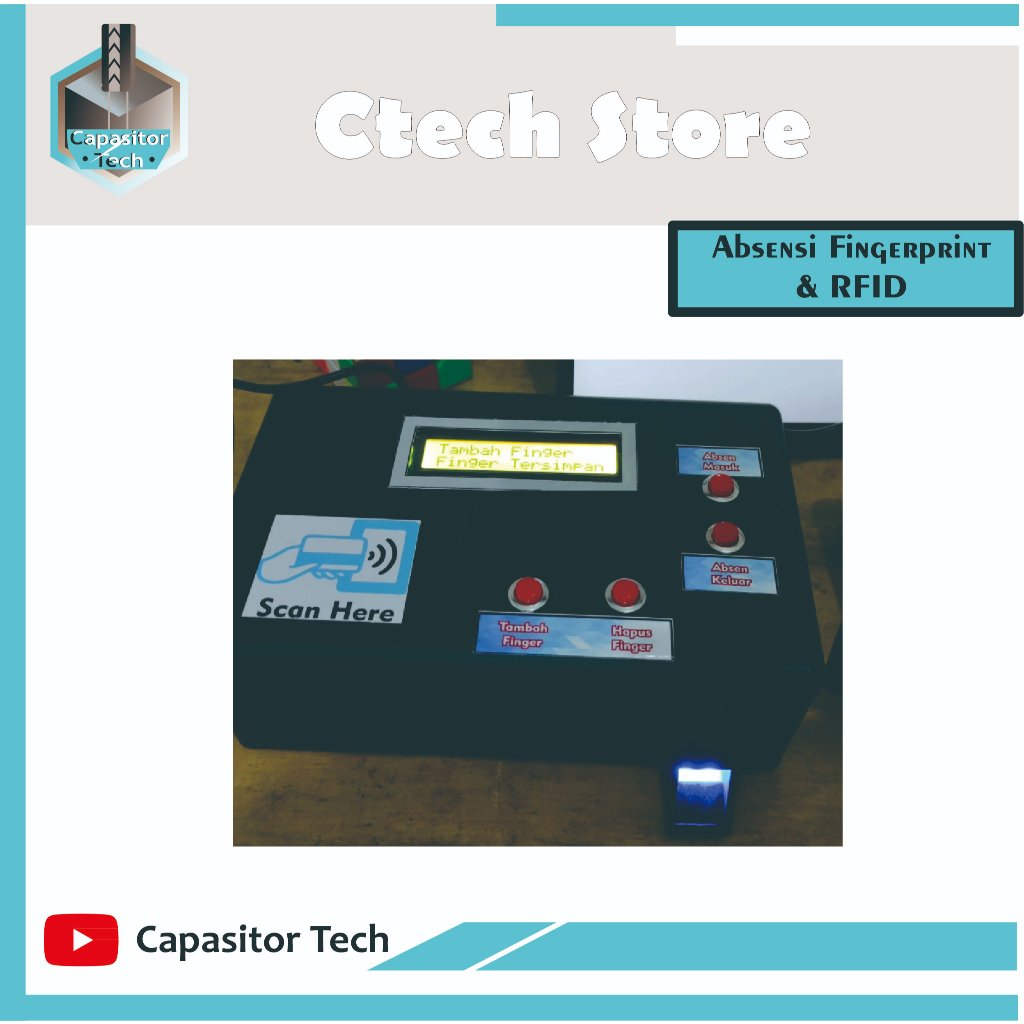 Jual Mesin Absensi dengan ESP32 Berbasis RFID dan Fingerprint | Shopee ...