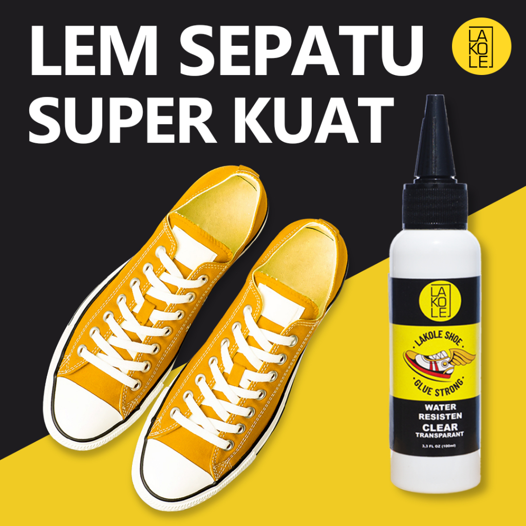 Jual Lem Sepatu, Sandal Super Kuat bening (transparant) LAKOLE - 100ml ...