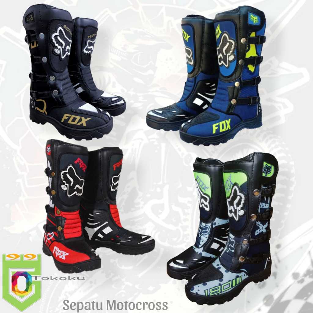 Jual Sepatu cross trail adventure motocross boots grasstrack | Shopee ...
