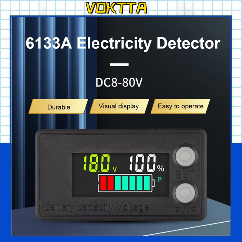 Jual 【Model Tahan Air】Indikator Kapasitas Baterai 6133A DC 8V-80V Asam Timbal Lithium LiFePO4 ...