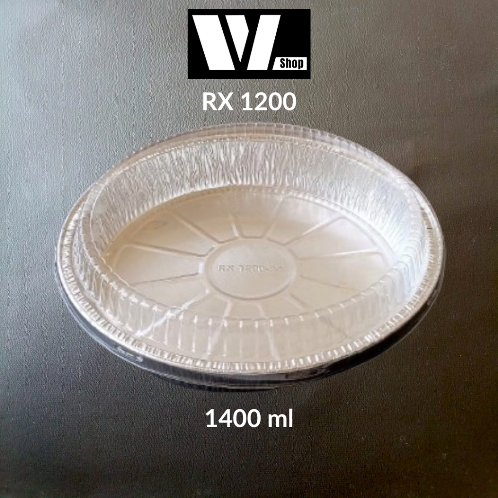 Jual RX-1200 Aluminium Tray Bulat 1400ml / RX1200 Alumunium Foil Bulet ...