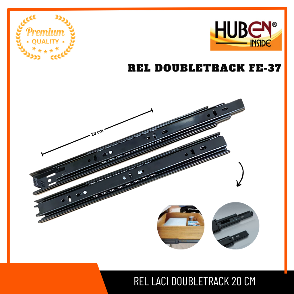 Jual Rel Laci Huben Double Track 25Cm 30Cm 35Cm 40Cm 45 Cm 50Cm Bahan ...