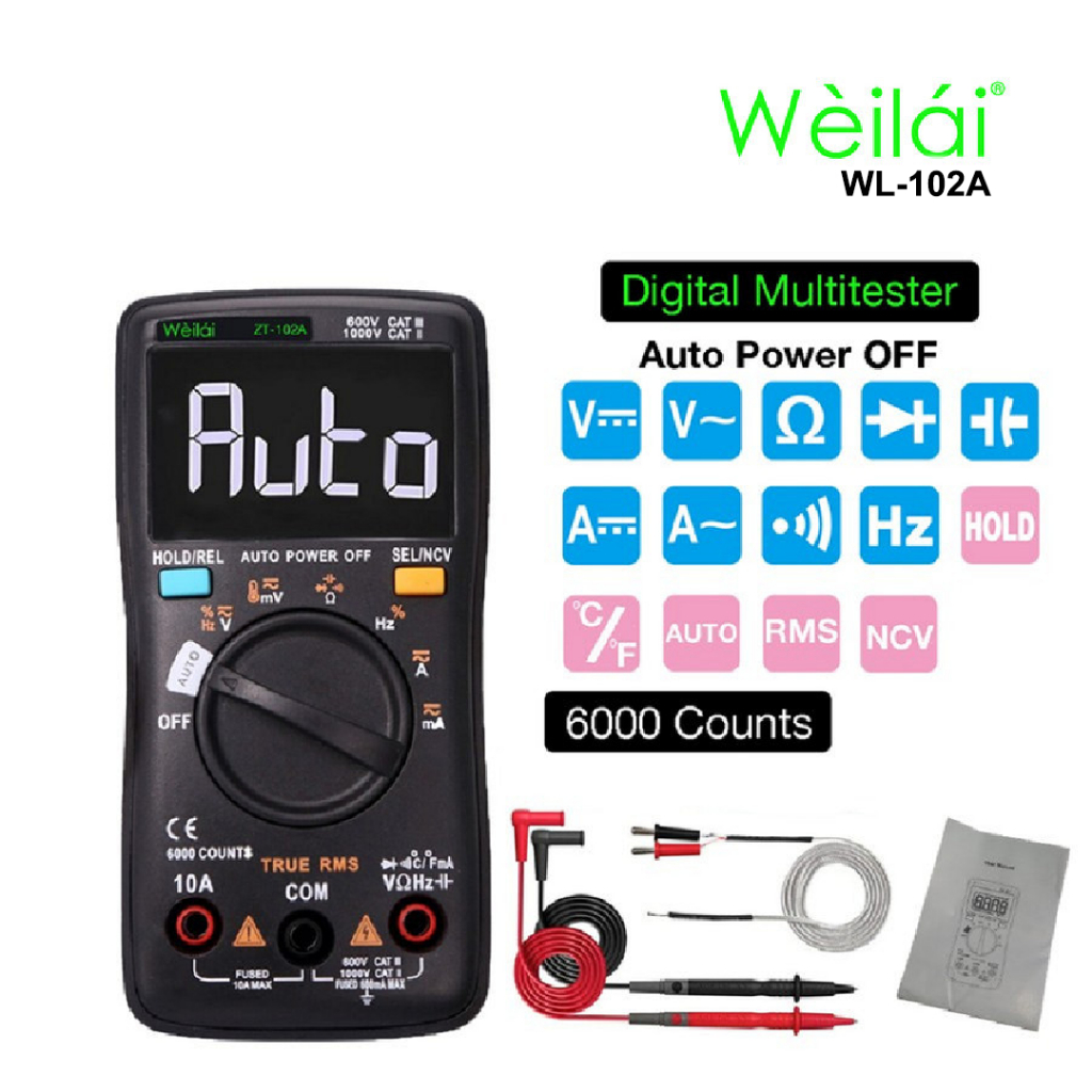 Jual Weilai WL- 102A Multitester Avometer Multimeter Digital Original ...