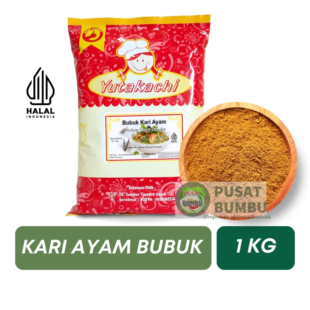 Jual Bumbu Kari Ayam Premium 1Kg | Indian Curry Powder | Bubuk Kare ...
